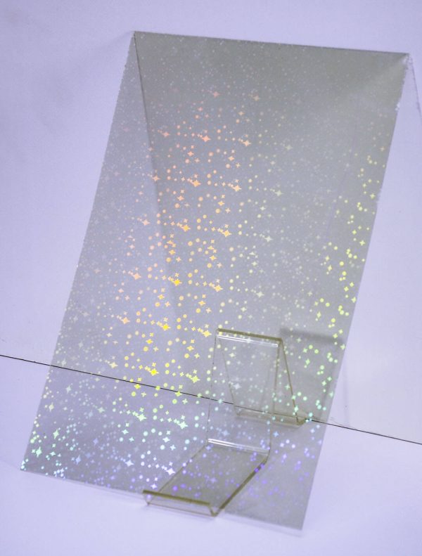 Iridescent Acrylic Sheet holographic Rainbow Textured Plexiglass